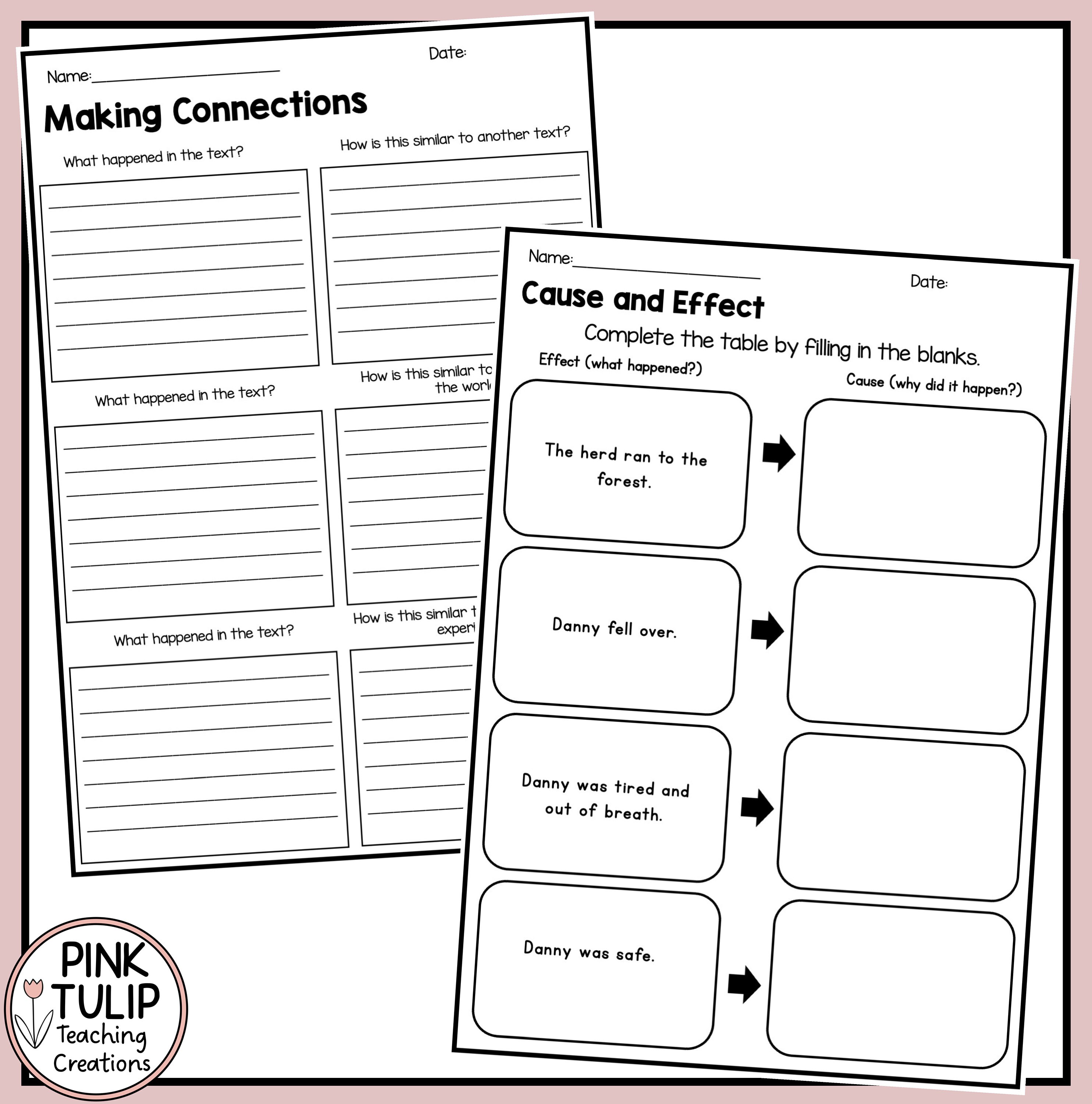 Reading Comprehension - Danny the Dinosaur - Etsy