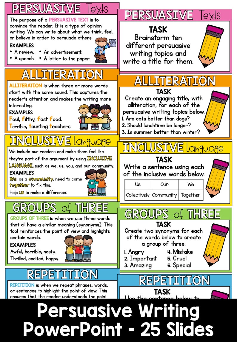 Persuasive Text - Reading and Writing Bundle - Etsy