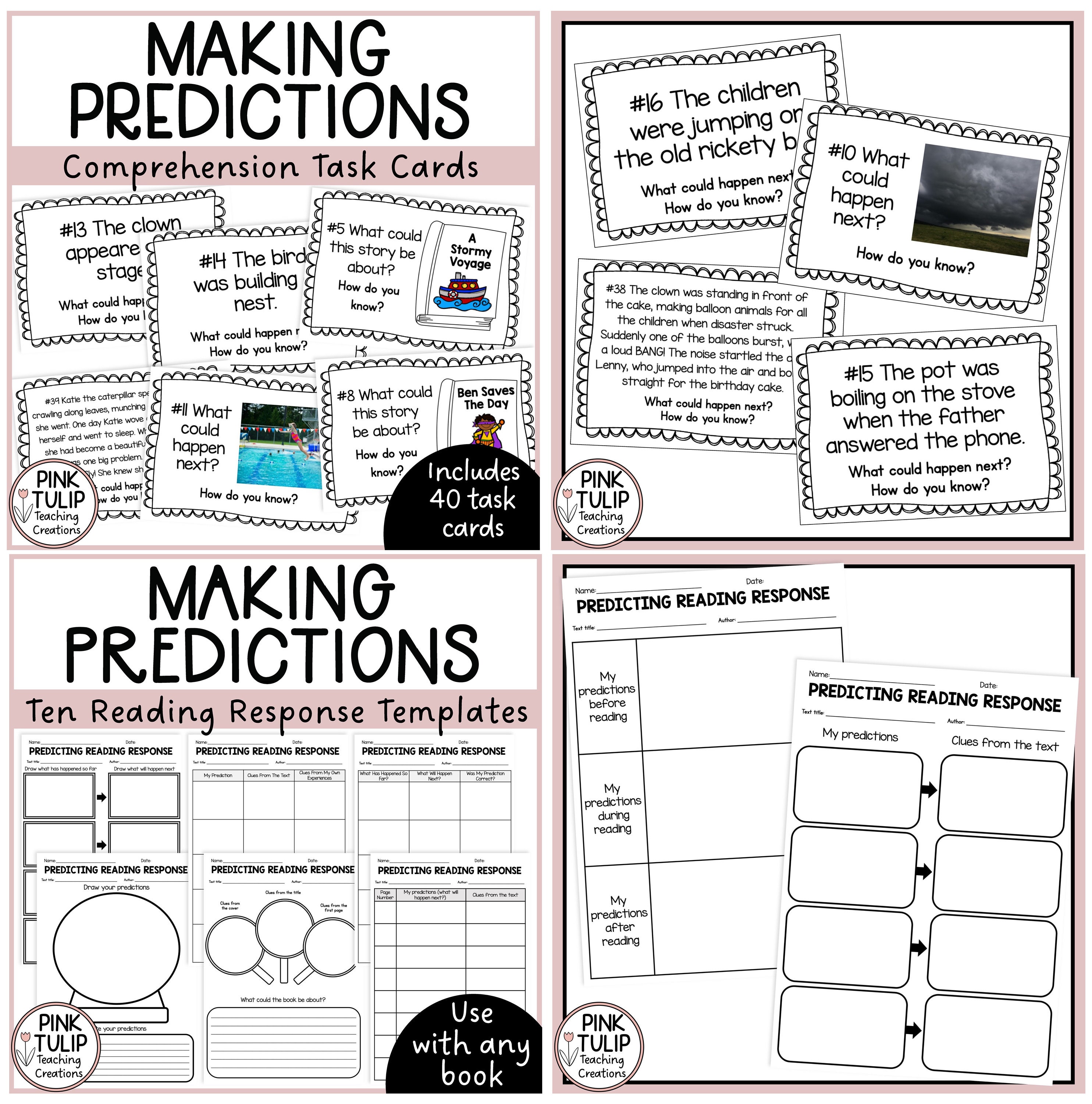 Making Predictions (predicting) - Reading Comprehension Bundle - Etsy