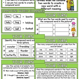 Compound Words Powerpoint - Guided Teaching - Etsy