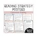 Reading Strategy Posters Earth Tones - Classroom Decor - Etsy