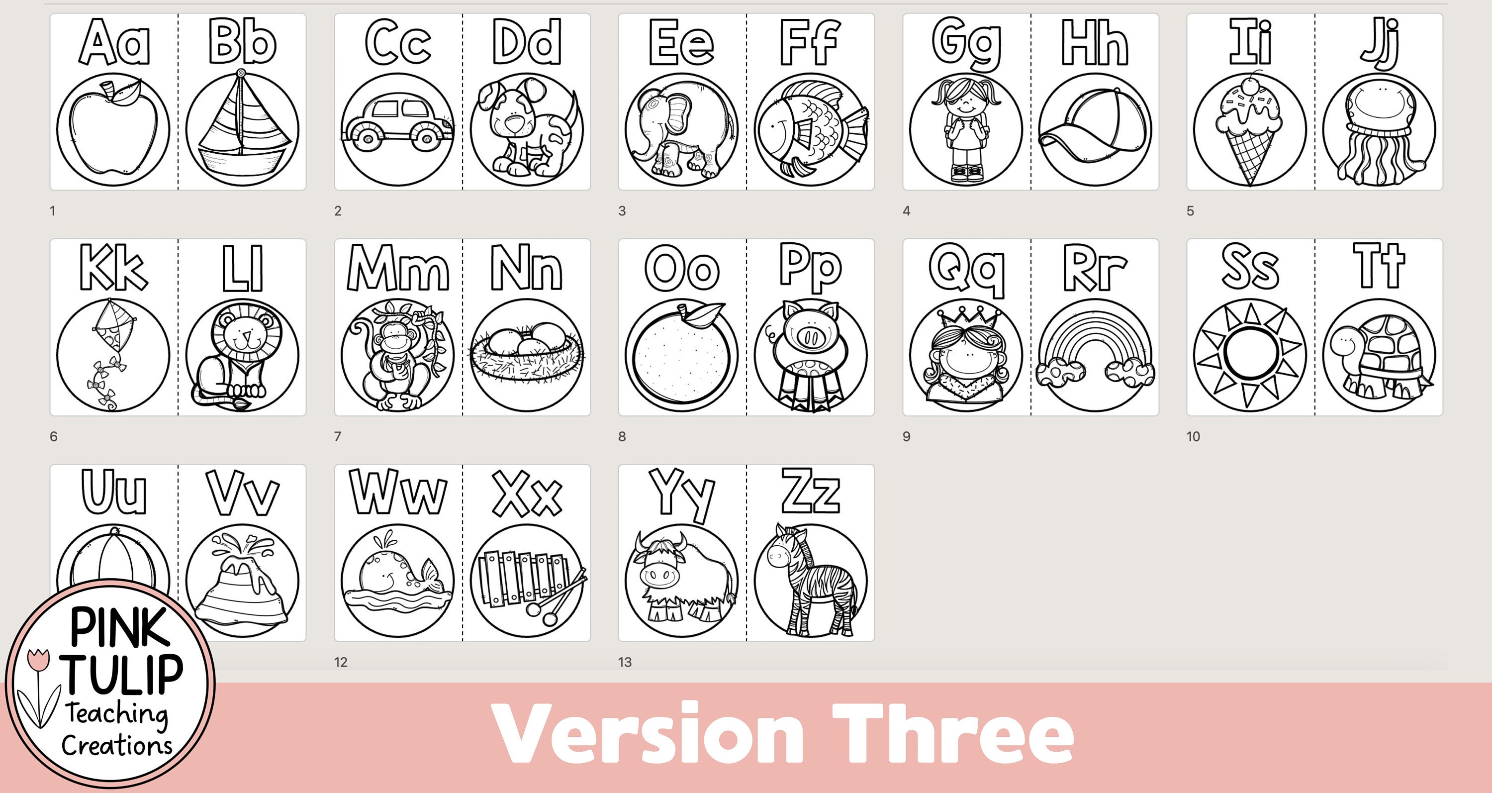 Alphabet Flash Cards Pastel Rainbow Theme - Etsy