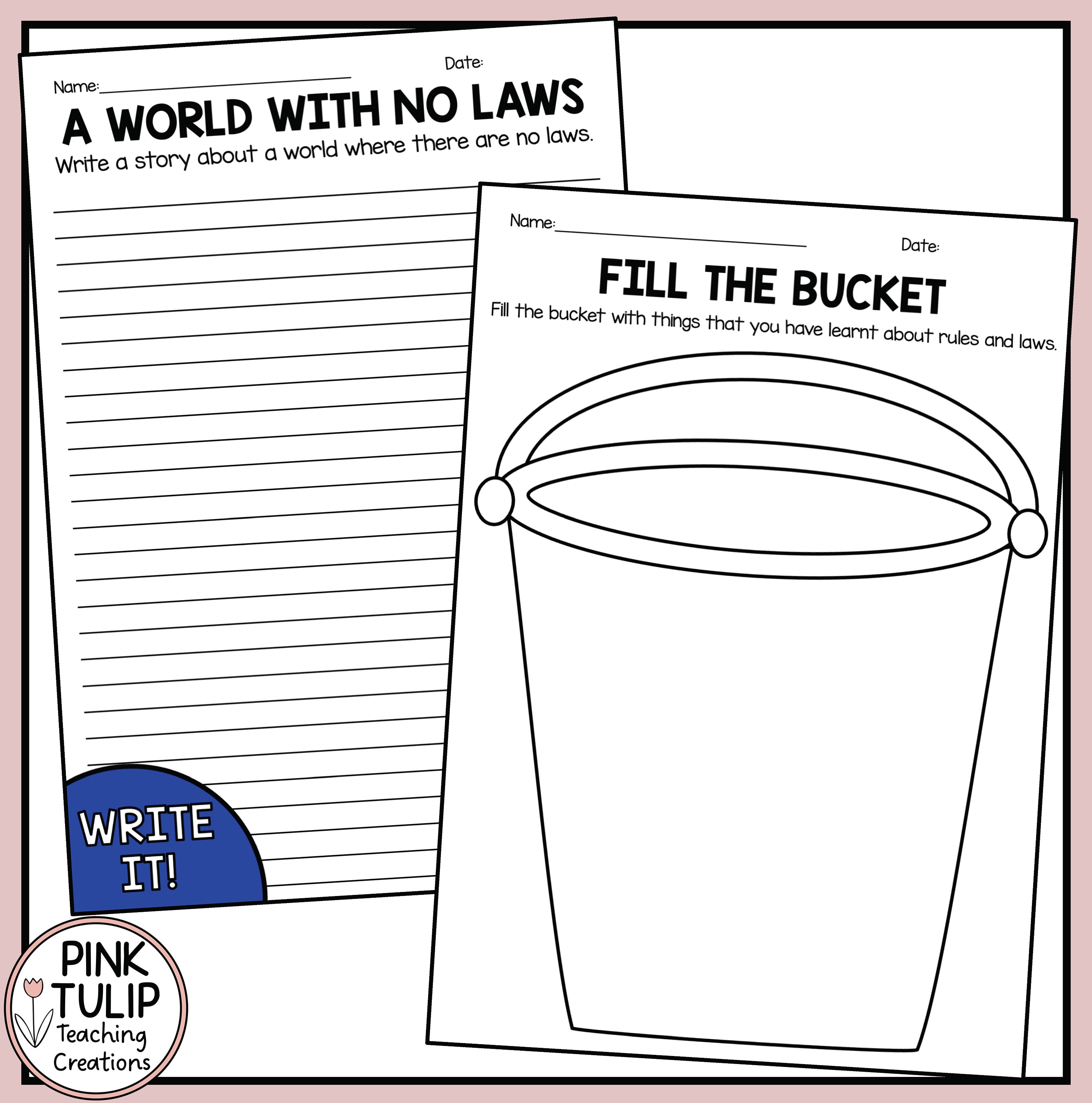 Rules and Laws Activity Pack - Civics and Citizenship Unit - Etsy