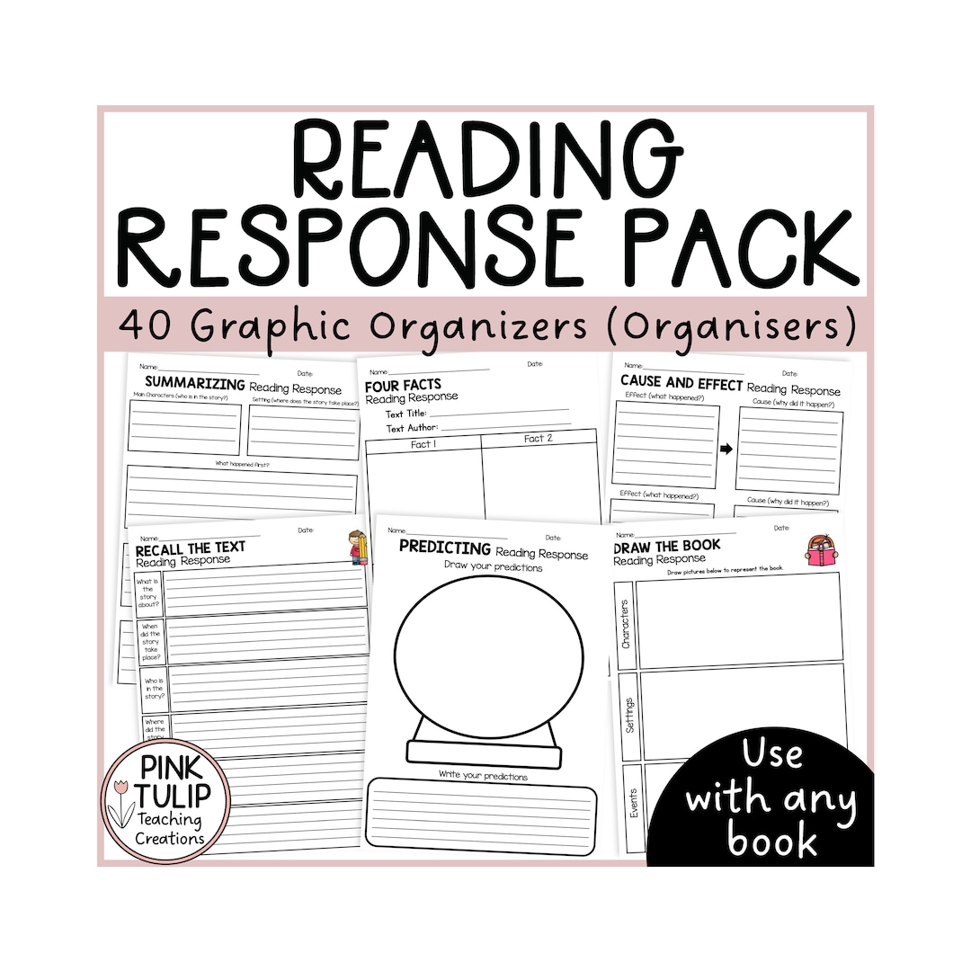 Reading Response Package - Templates for Any Book - Etsy