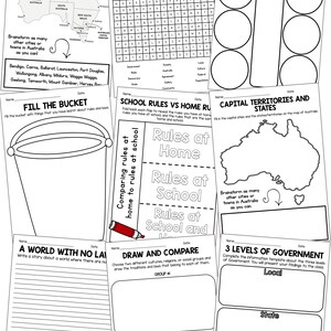 Rules and Laws Activity Pack - Civics and Citizenship Unit - Etsy