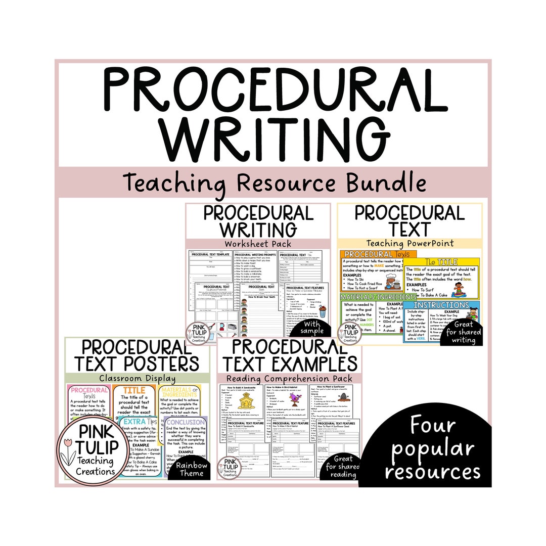 Procedural Text - Reading and Writing Bundle - Etsy