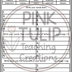 Parts of Speech Mini Unit - Structured Worksheet Pack - Etsy