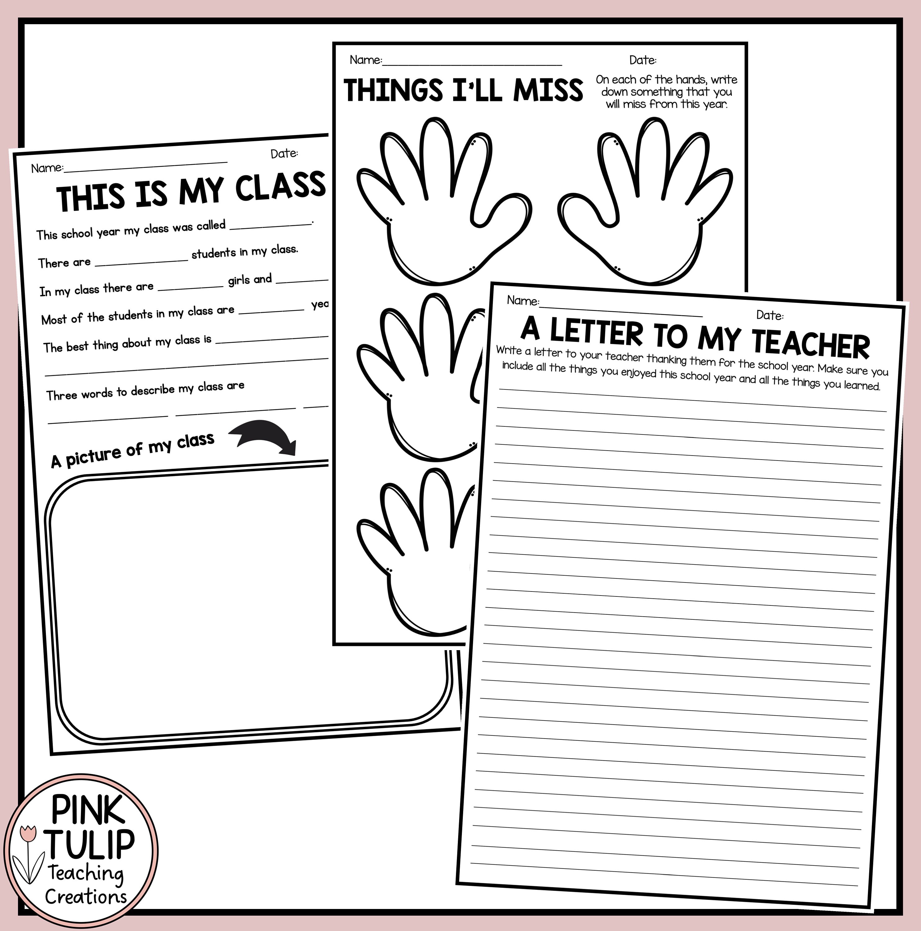 End of School Year Activity Pack - 20 No Prep Pages - Etsy