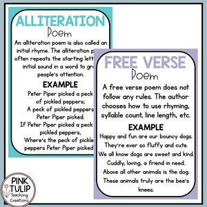 Poetry Posters - Classroom Decor - Etsy