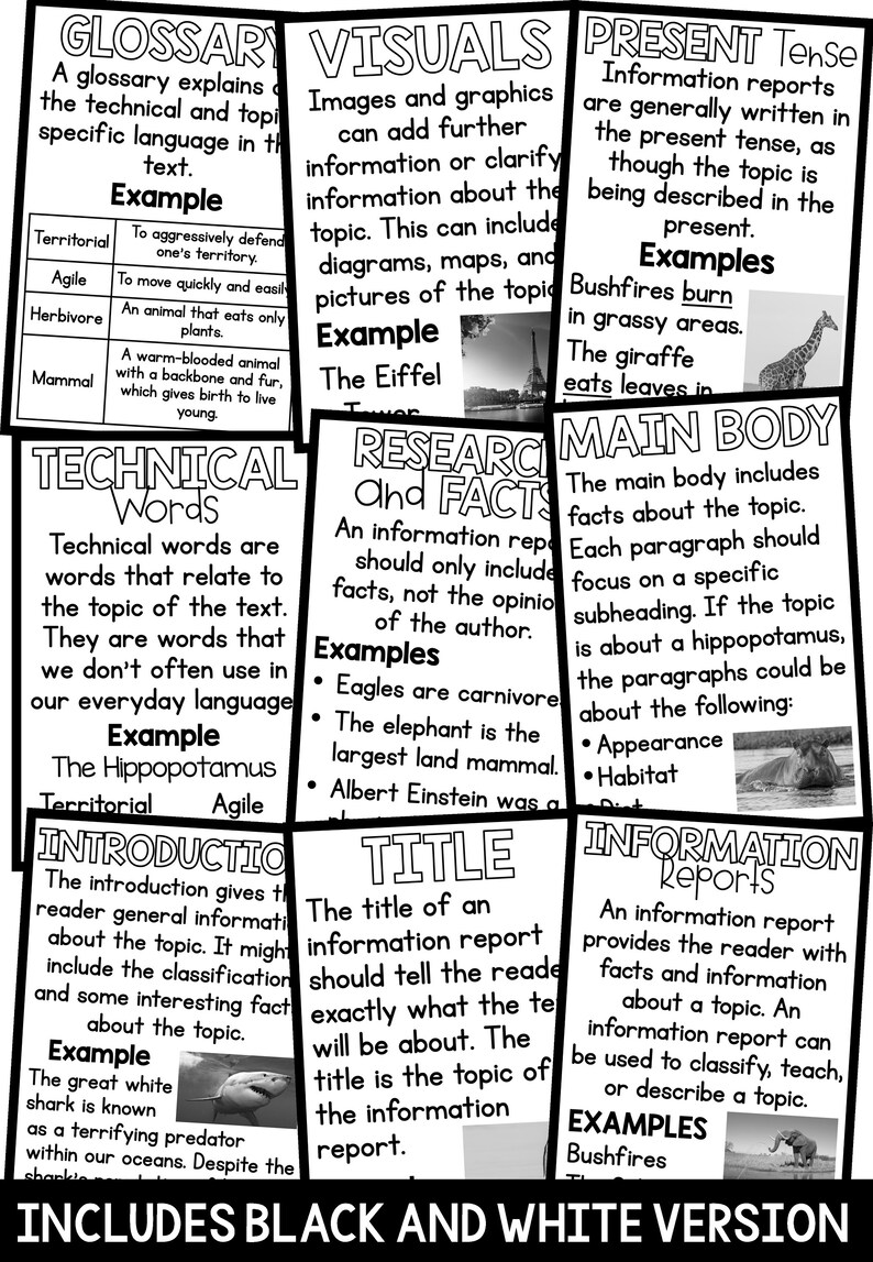 Information Text Posters Classroom Decor - Etsy