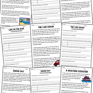 Recount Text Examples - Ten Reading Samples With Comprehension - Etsy