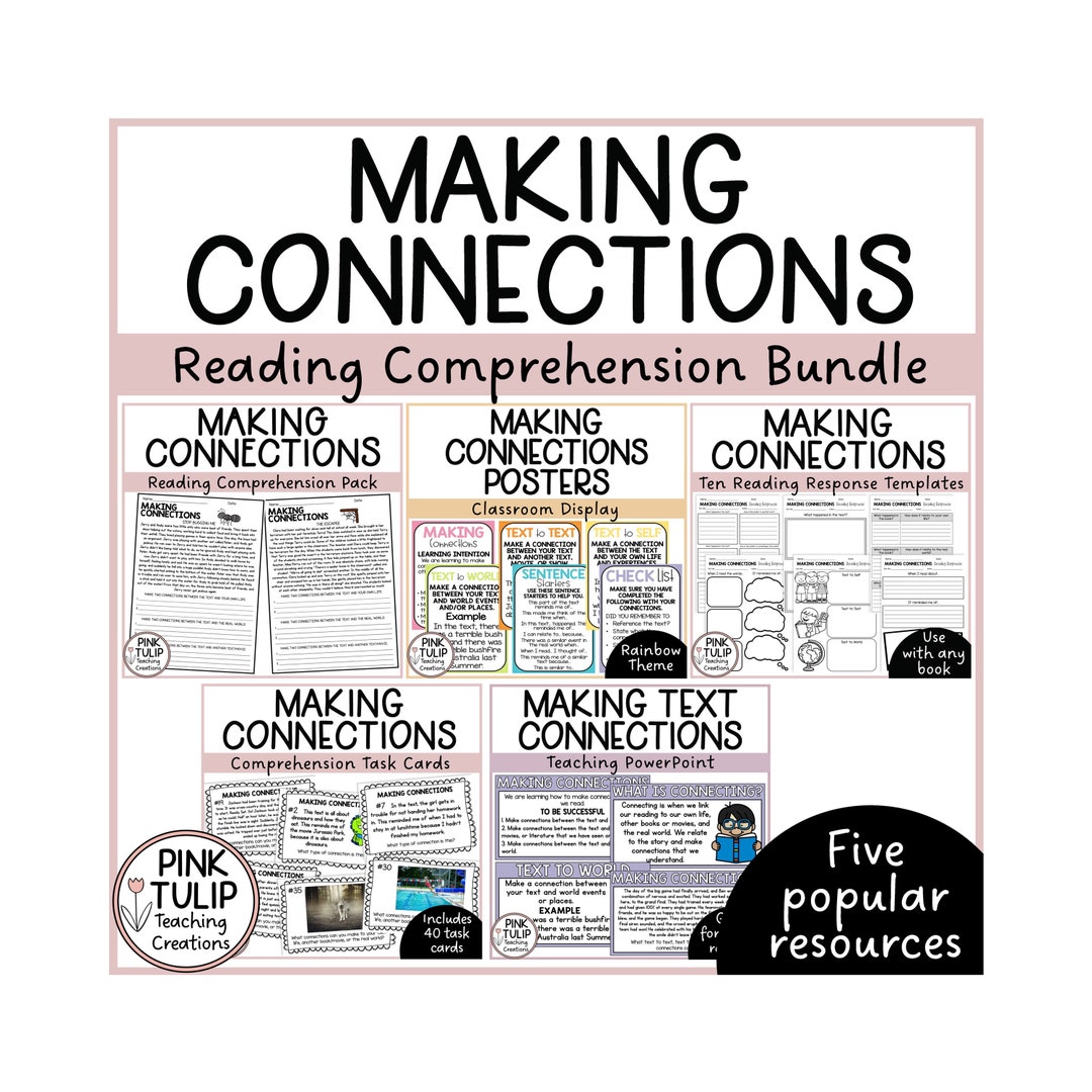Making Connections (connecting) - Reading Comprehension Bundle - Etsy