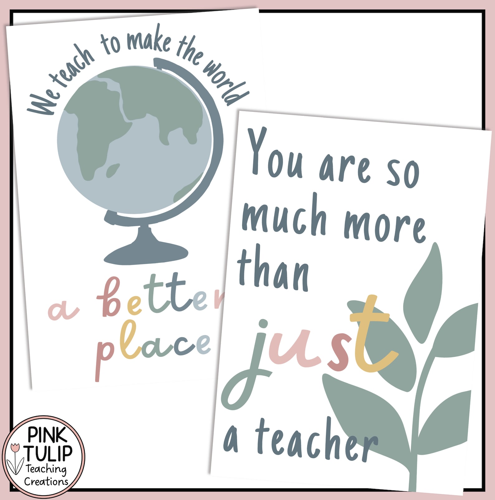 Inspirational Teaching Quotes Posters - Boho Theme Staffroom Display - Etsy