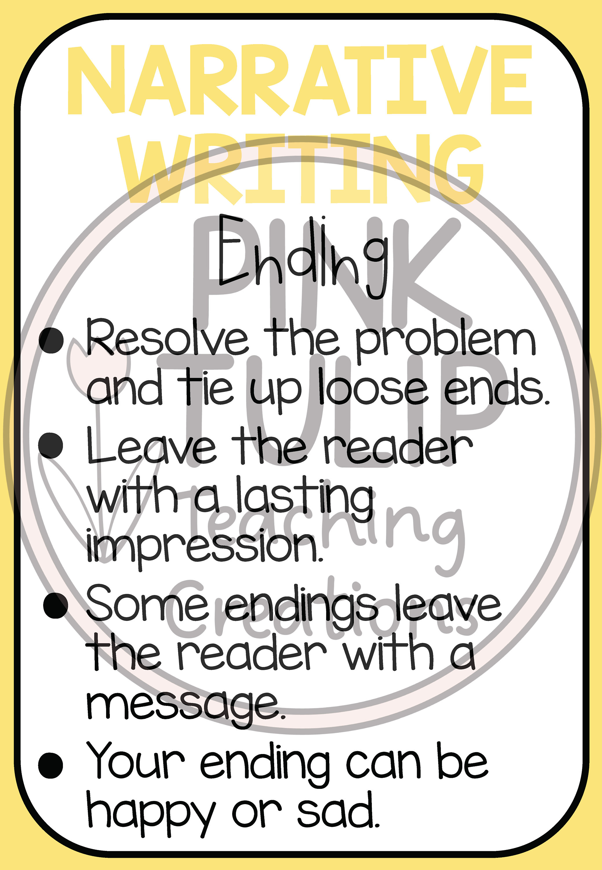Narrative Writing Posters - Classroom Decor - Etsy