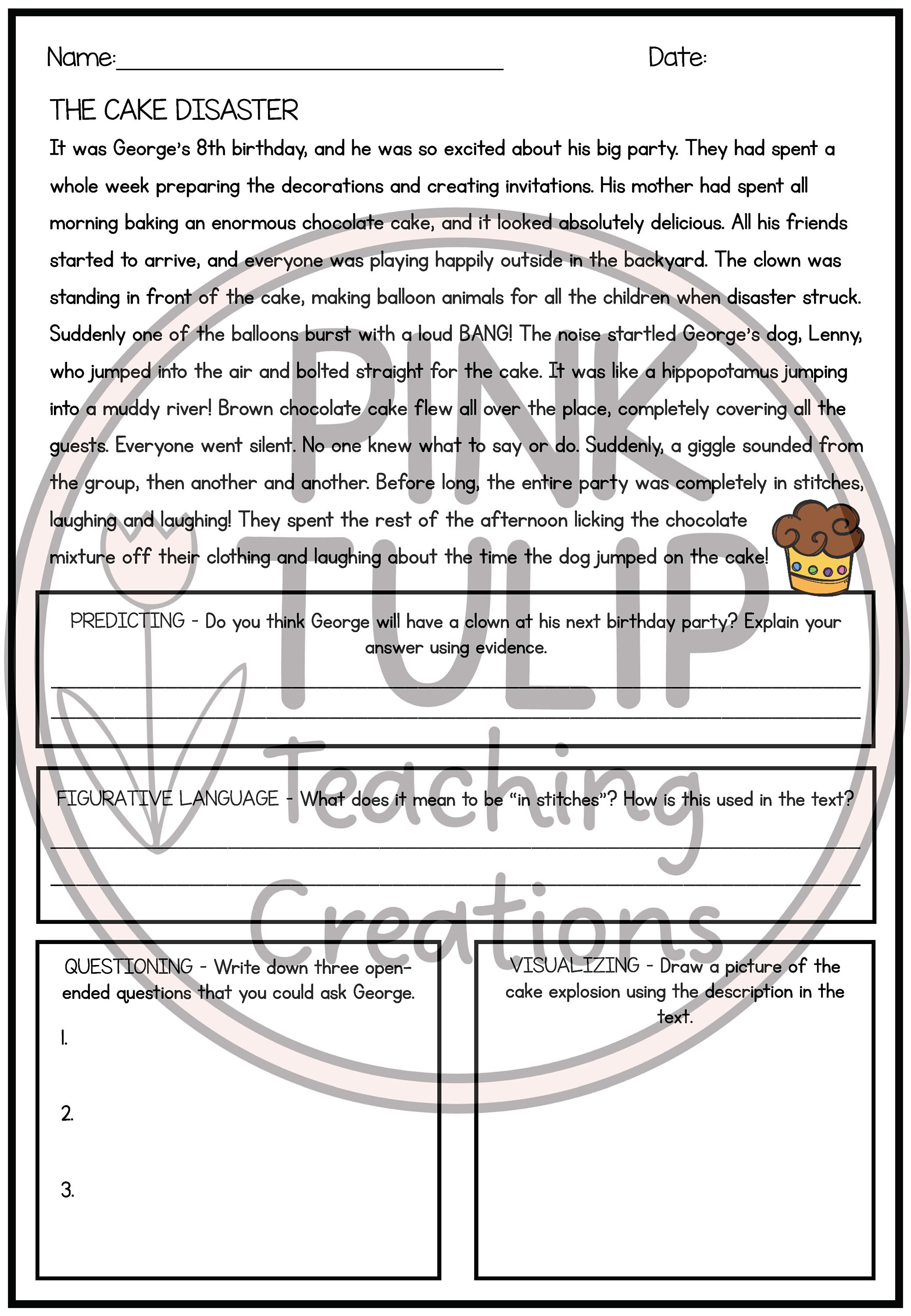 Comprehension Worksheets - Reading Strategies Set #5 - Etsy
