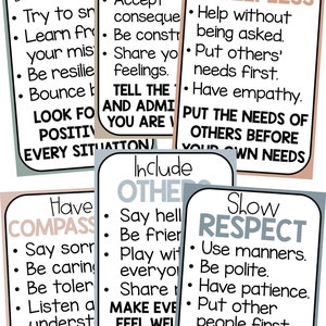 Kindness Posters - Earth Tones Classroom Decor - Etsy