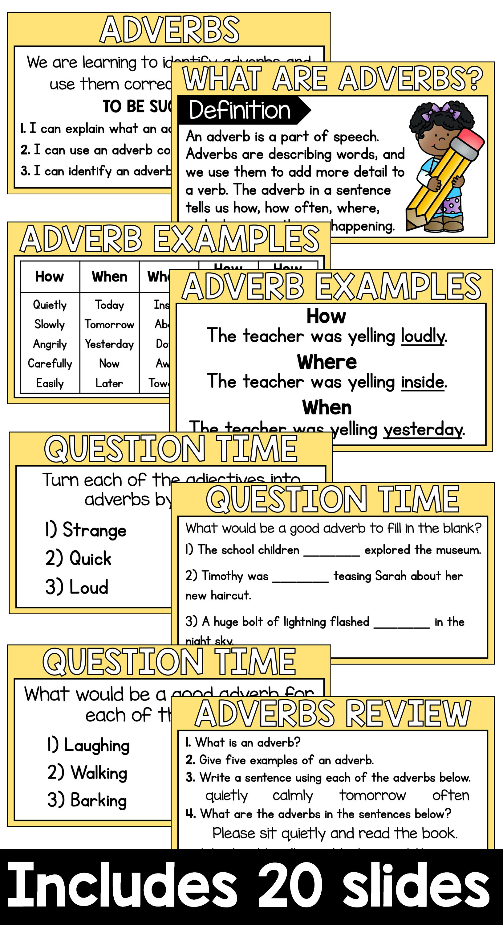Adverbs Examples For Kids
