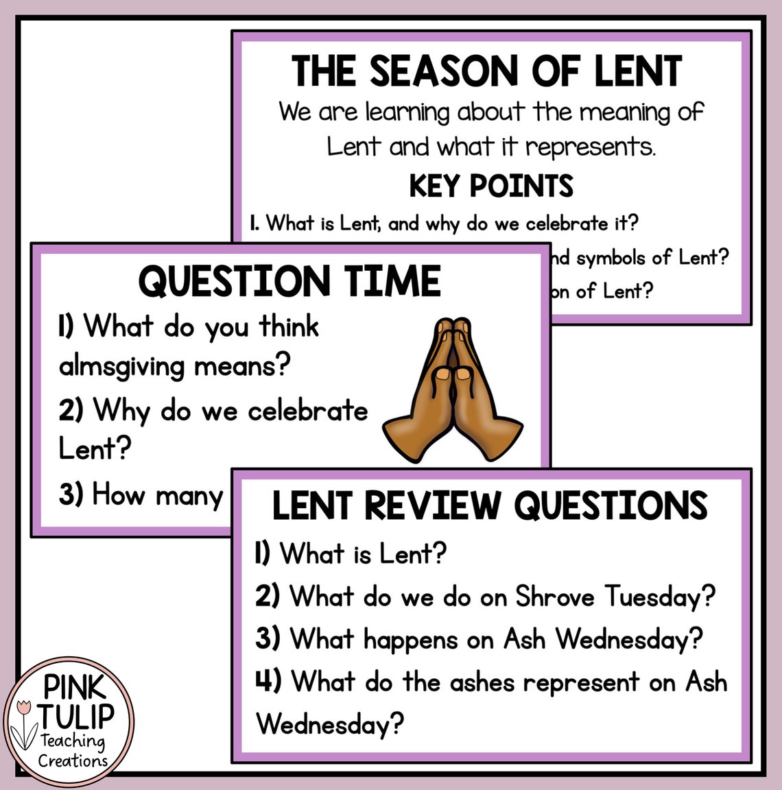 The Season of Lent Teaching Powerpoint Presentation - Etsy