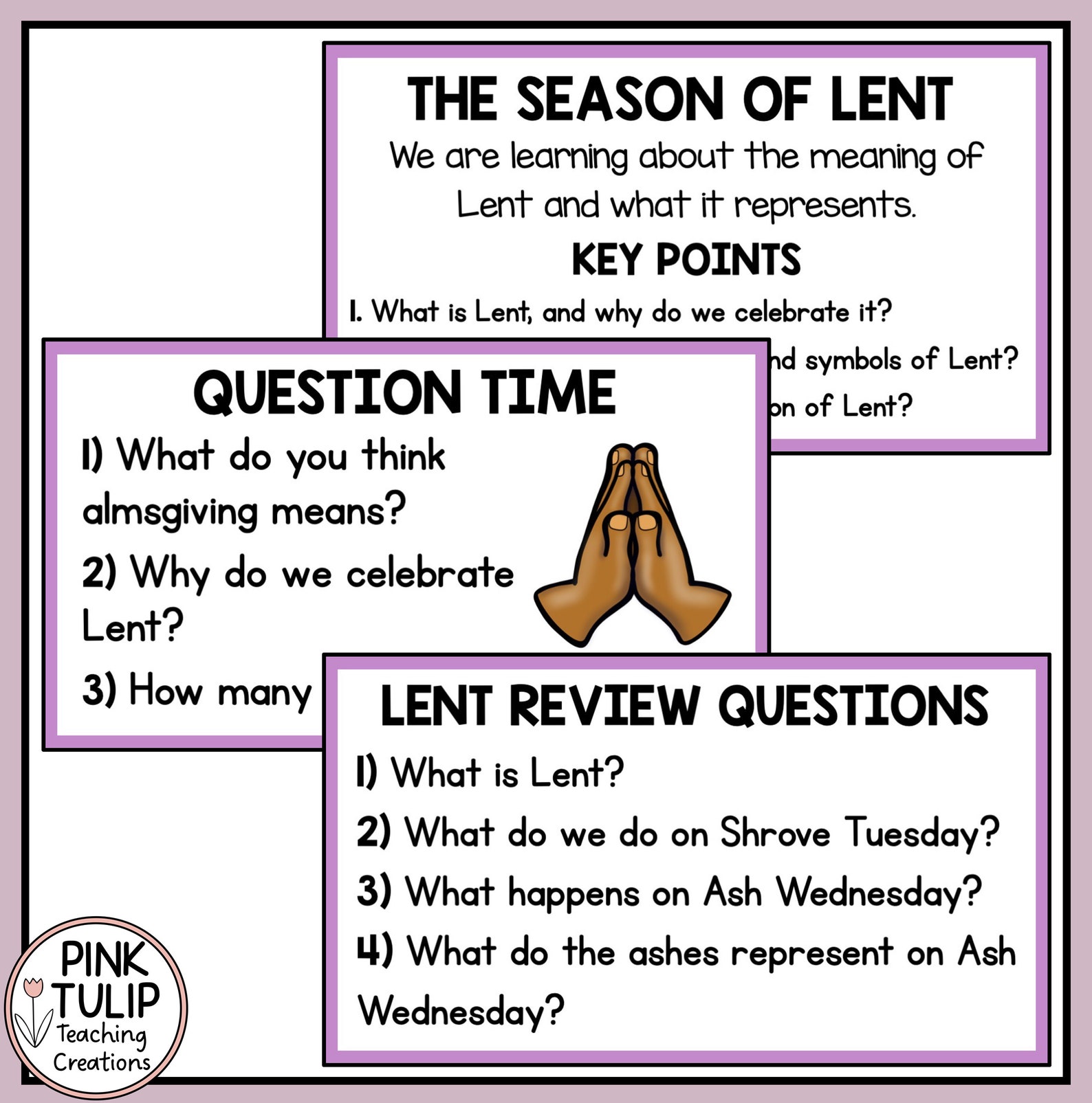 The Season of Lent - Teaching Powerpoint Presentation - Etsy