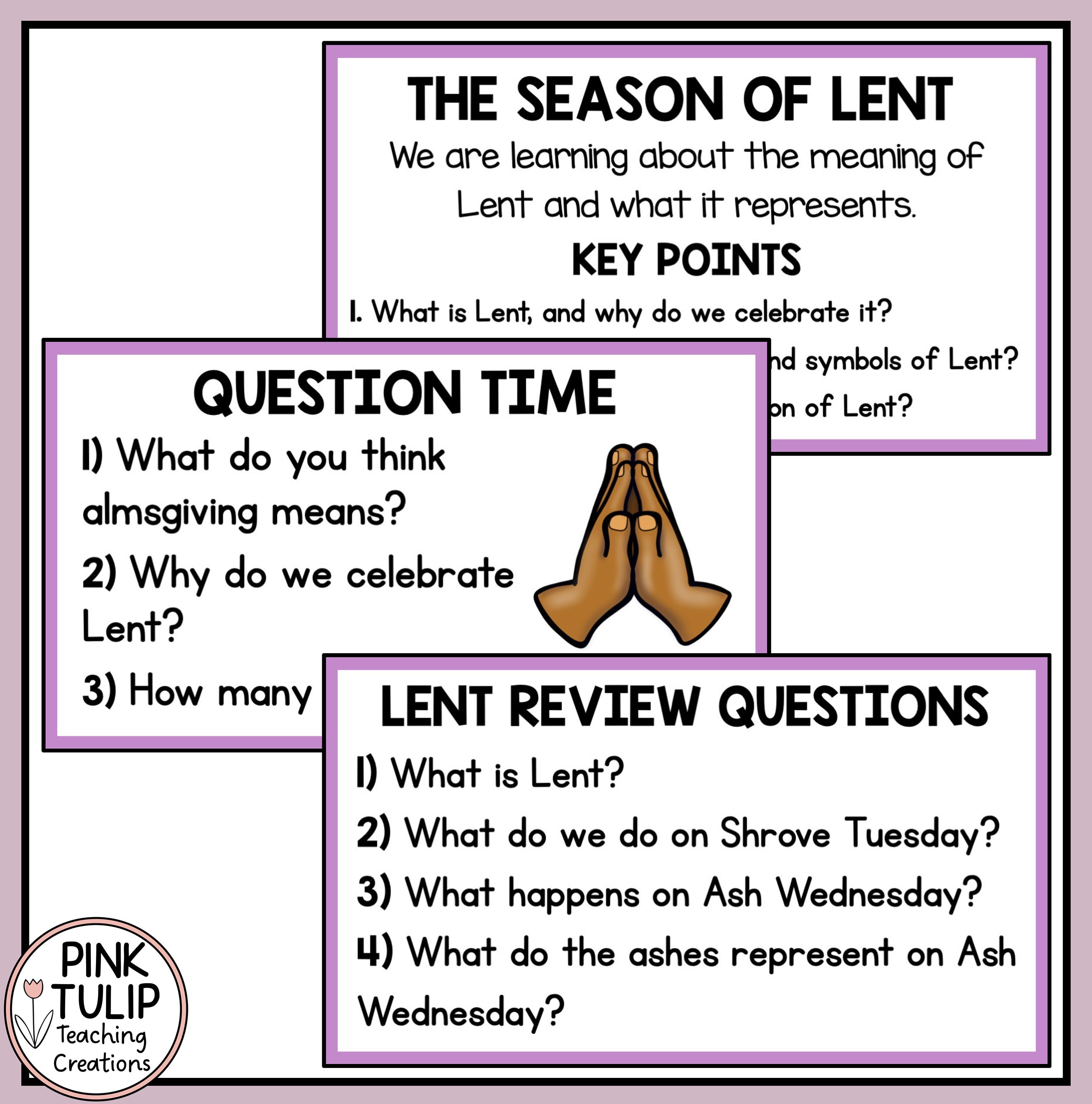 The Season of Lent - Teaching Powerpoint Presentation - Etsy