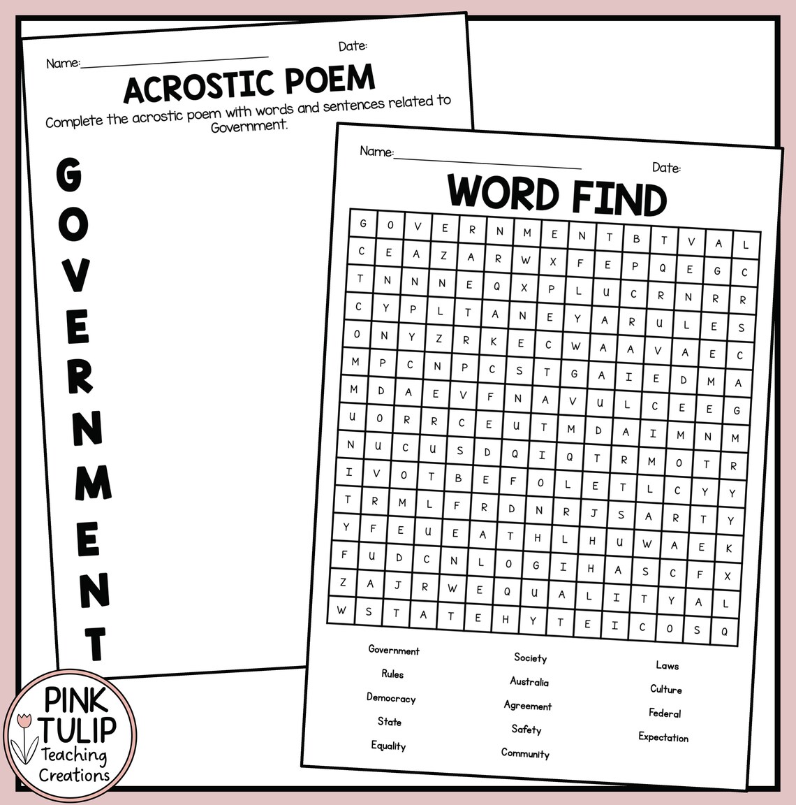 Rules and Laws Activity Pack - Civics and Citizenship Unit - Etsy