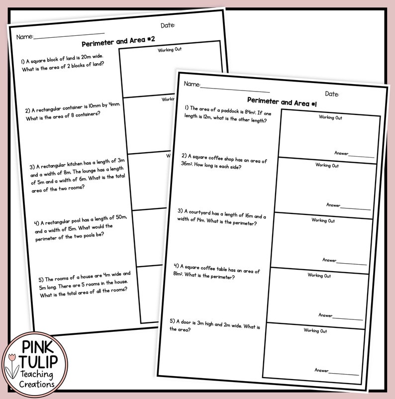 Worded Maths Problems - Worksheets - Etsy