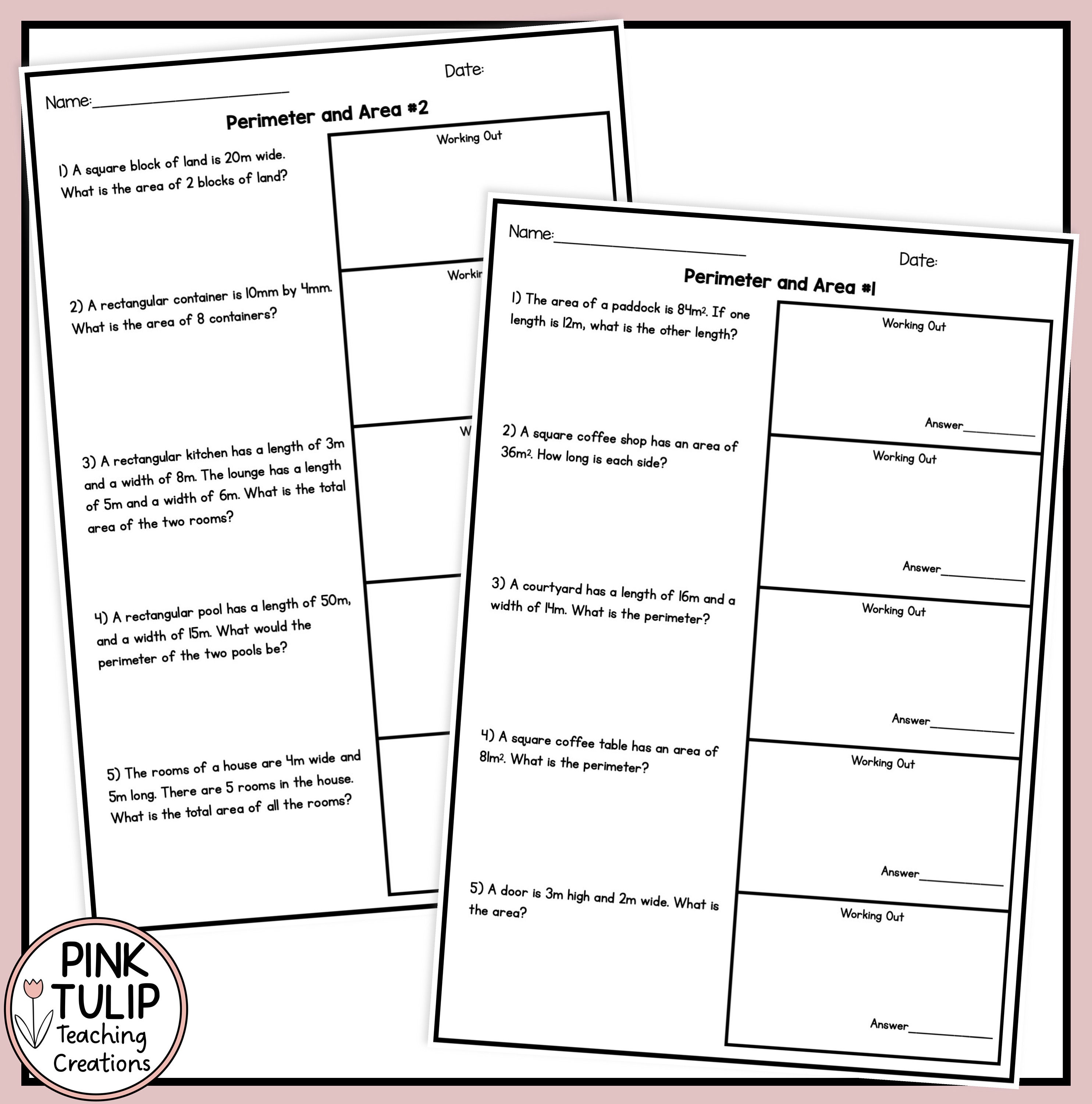 Worded Maths Problems - Worksheets - Etsy