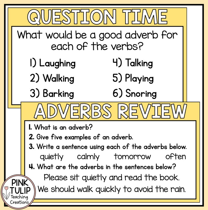 Adverbs Powerpoint Guided Teaching - Etsy