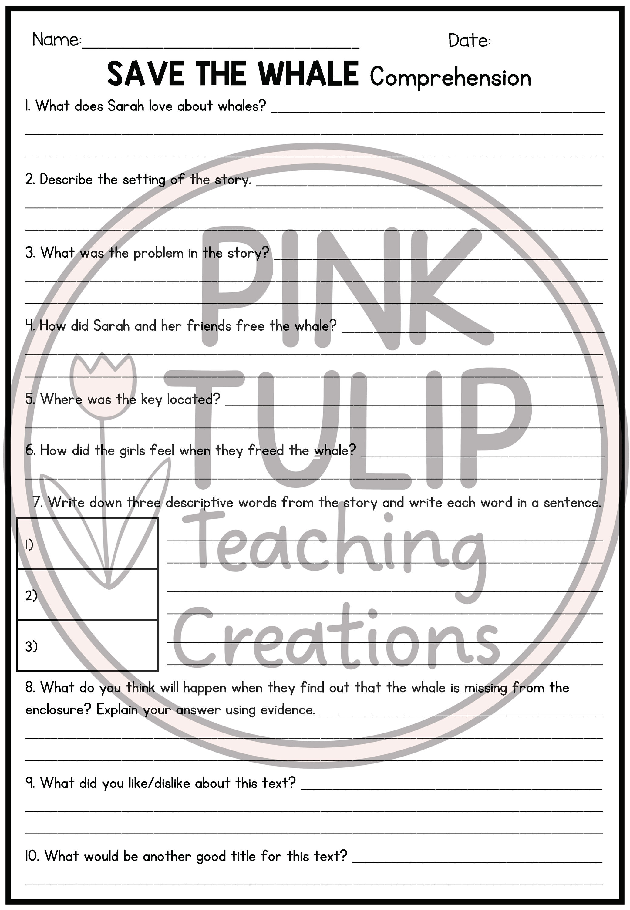 Narrative Text Examples Ten Reading Samples With Comprehension - Etsy