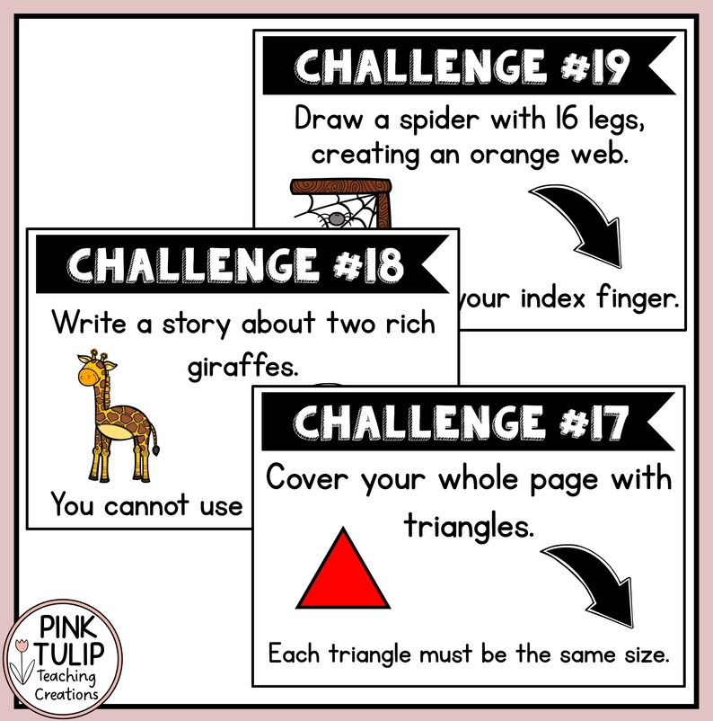 Early Finisher Student Challenges - Build Persistence - Etsy