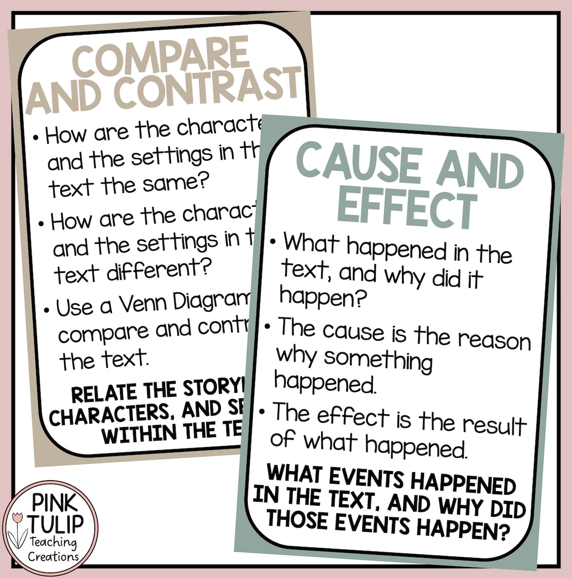 Reading Strategy Posters Earth Tones - Classroom Decor - Etsy