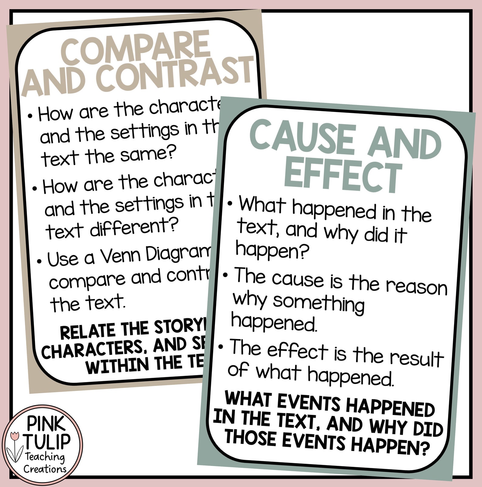 Reading Strategy Posters Earth Tones - Classroom Decor - Etsy