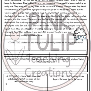 Comprehension Worksheets - Reading Strategies Set #3 - Etsy