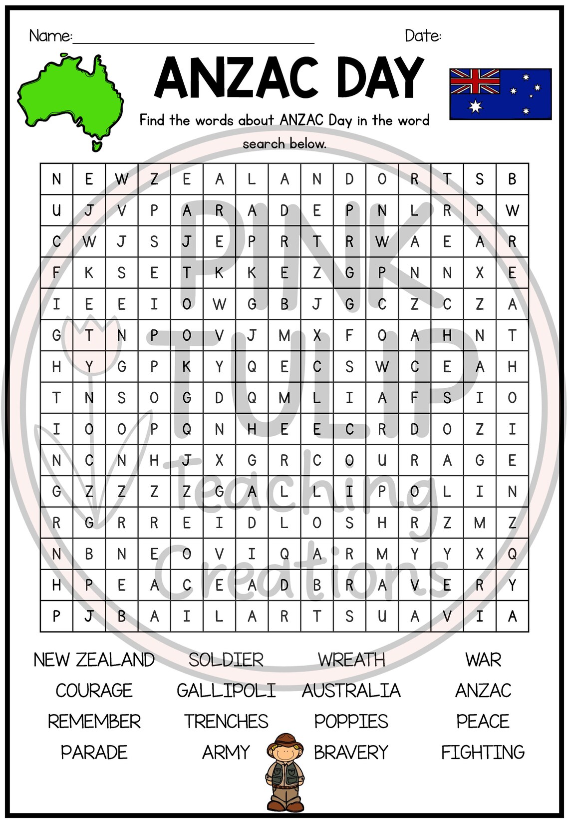 20 Themed Word Searches With Answers - Etsy