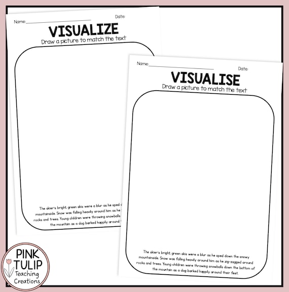 Visualizing Worksheet Visualising A Setting Reading Activities