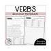 Understanding Verbs Worksheets No Prep Printables - Etsy