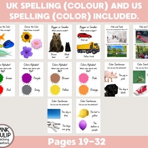 Toddler Learning Book - Colors (colours) - Etsy