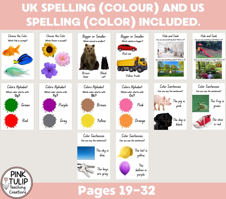 Toddler Learning Book - Colors (colours) - Etsy