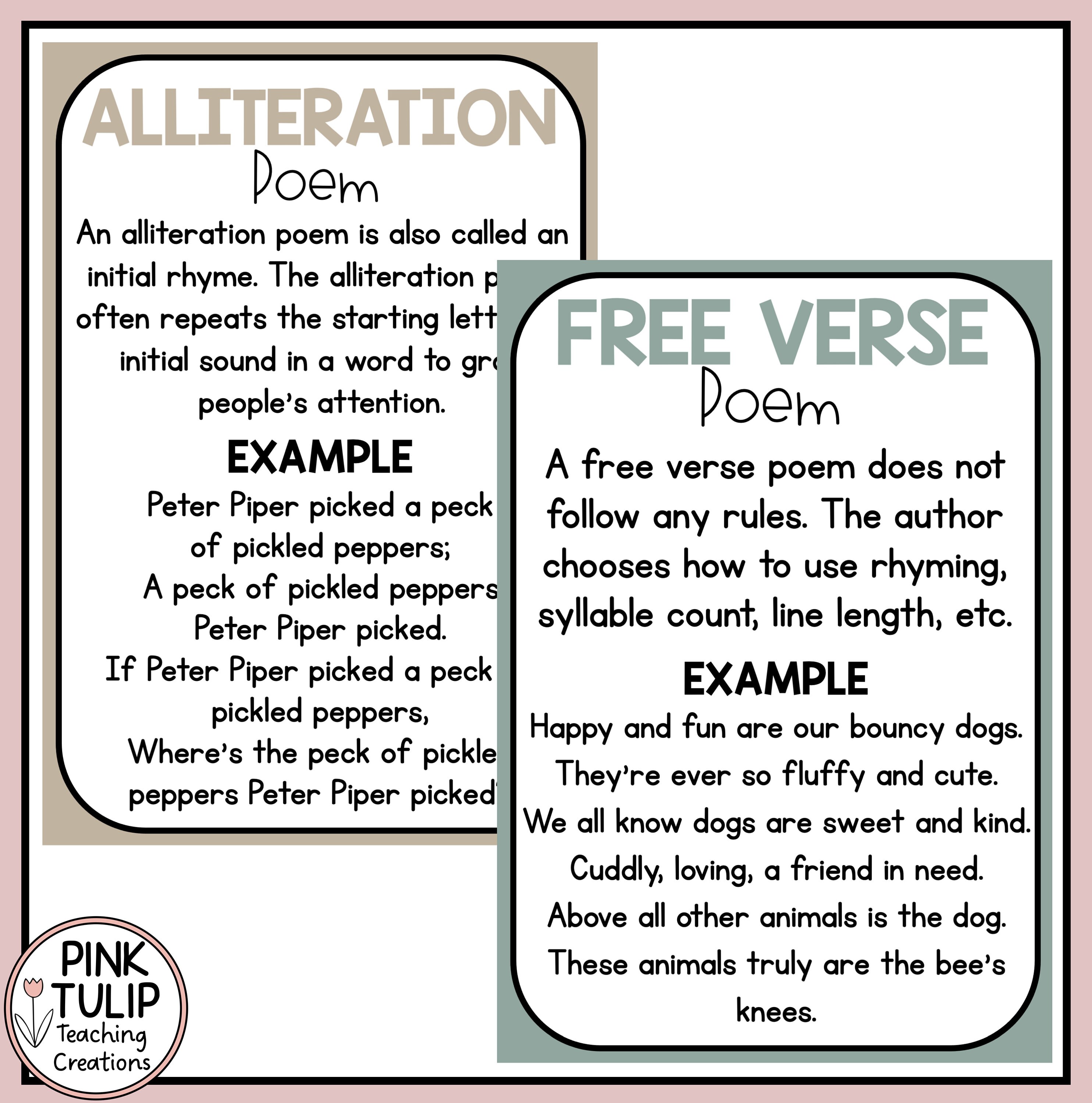 Poetry Posters Earth Tones Classroom Decor - Etsy