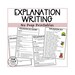 Explanation Writing - No Prep Printables - Etsy