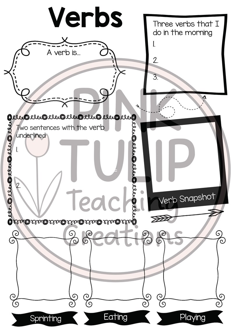 Parts of Speech Reflection Activity - Etsy