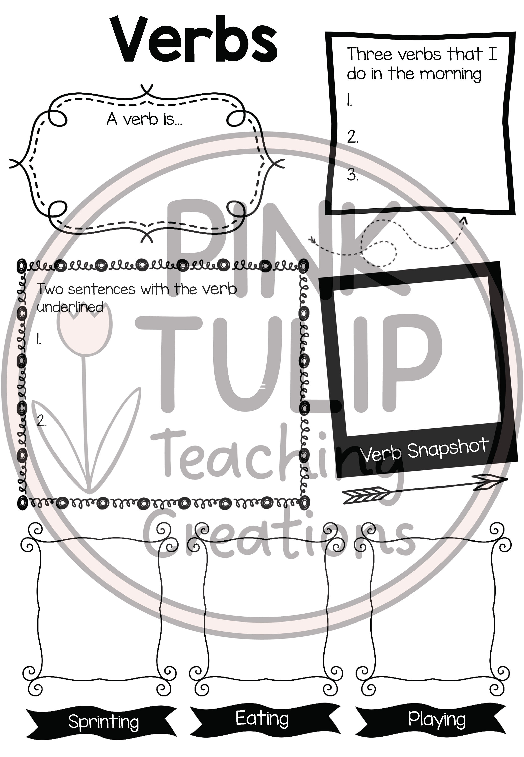 Parts of Speech Reflection Activity - Etsy