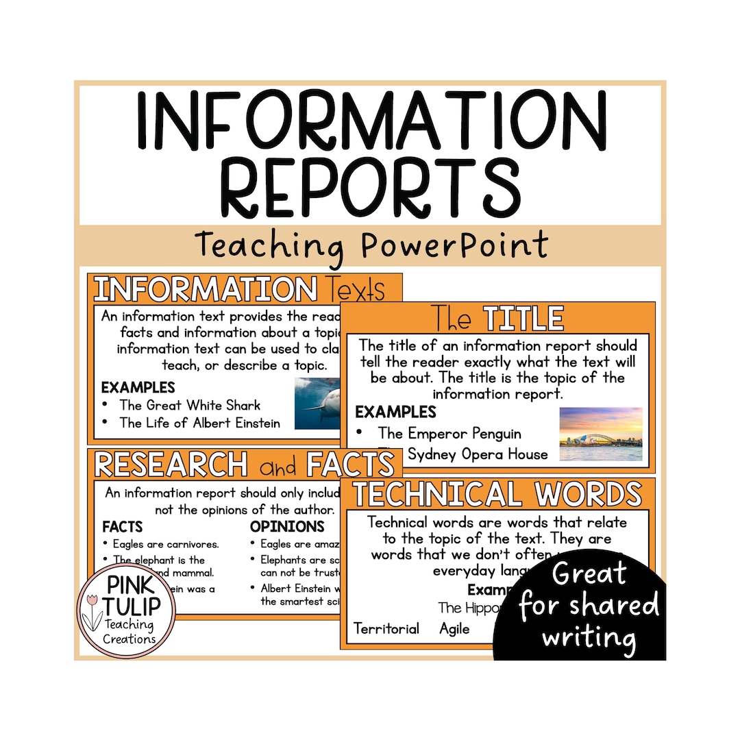 Information Text Reading Writing Powerpoint Presentation - Guided ...