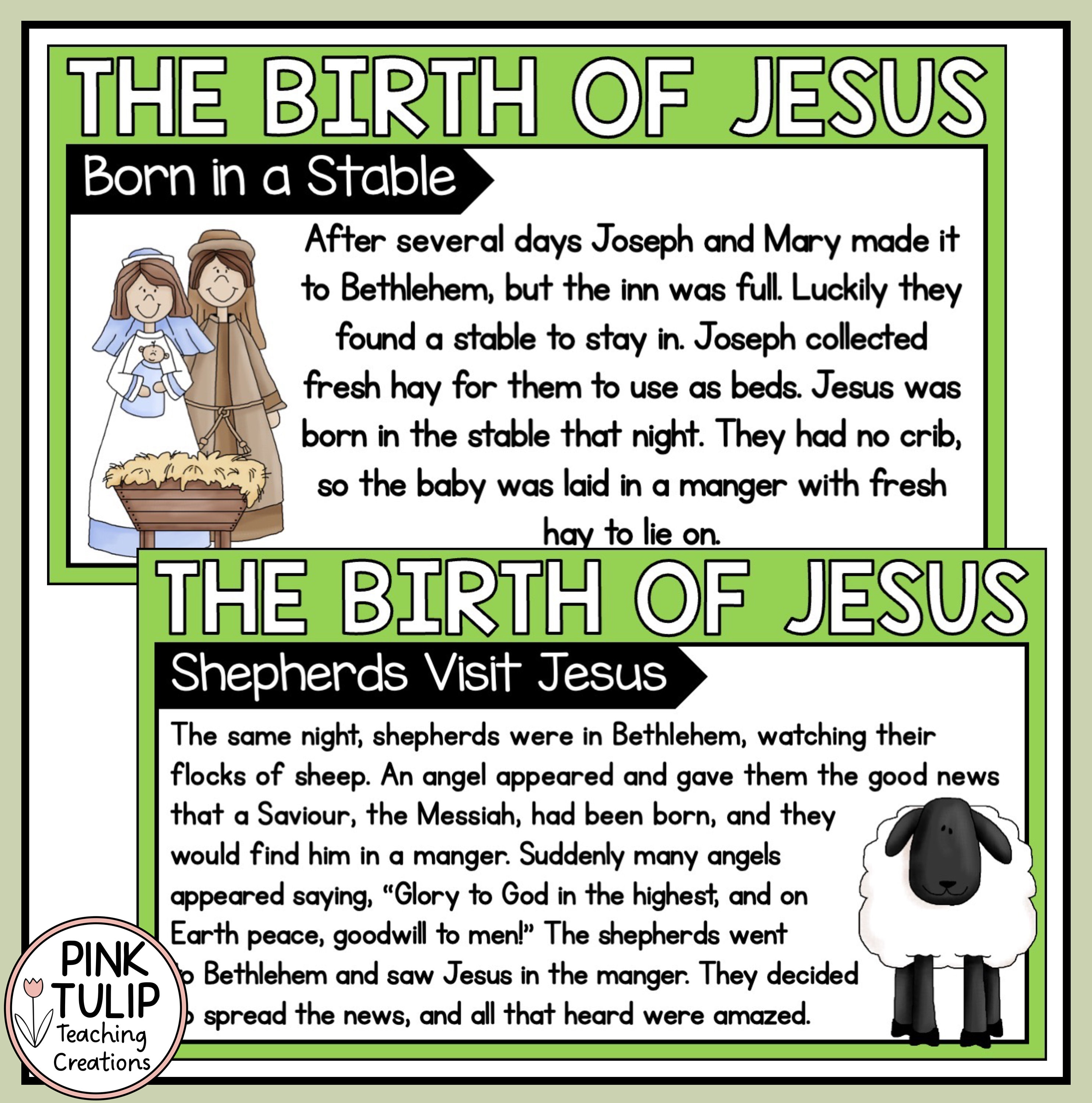 The Birth of Jesus Powerpoint - Guided Teaching - Etsy