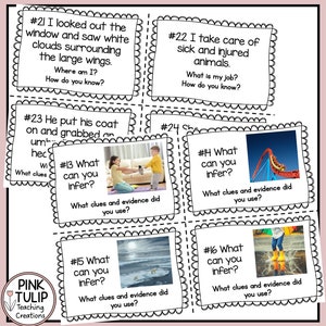Making Inferences (inferring) - Task Cards - Etsy