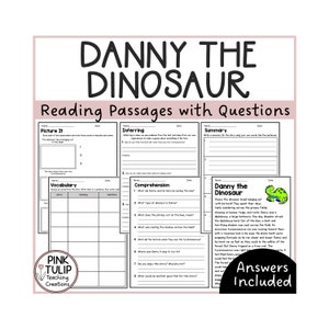 Reading Comprehension - Danny the Dinosaur - Etsy