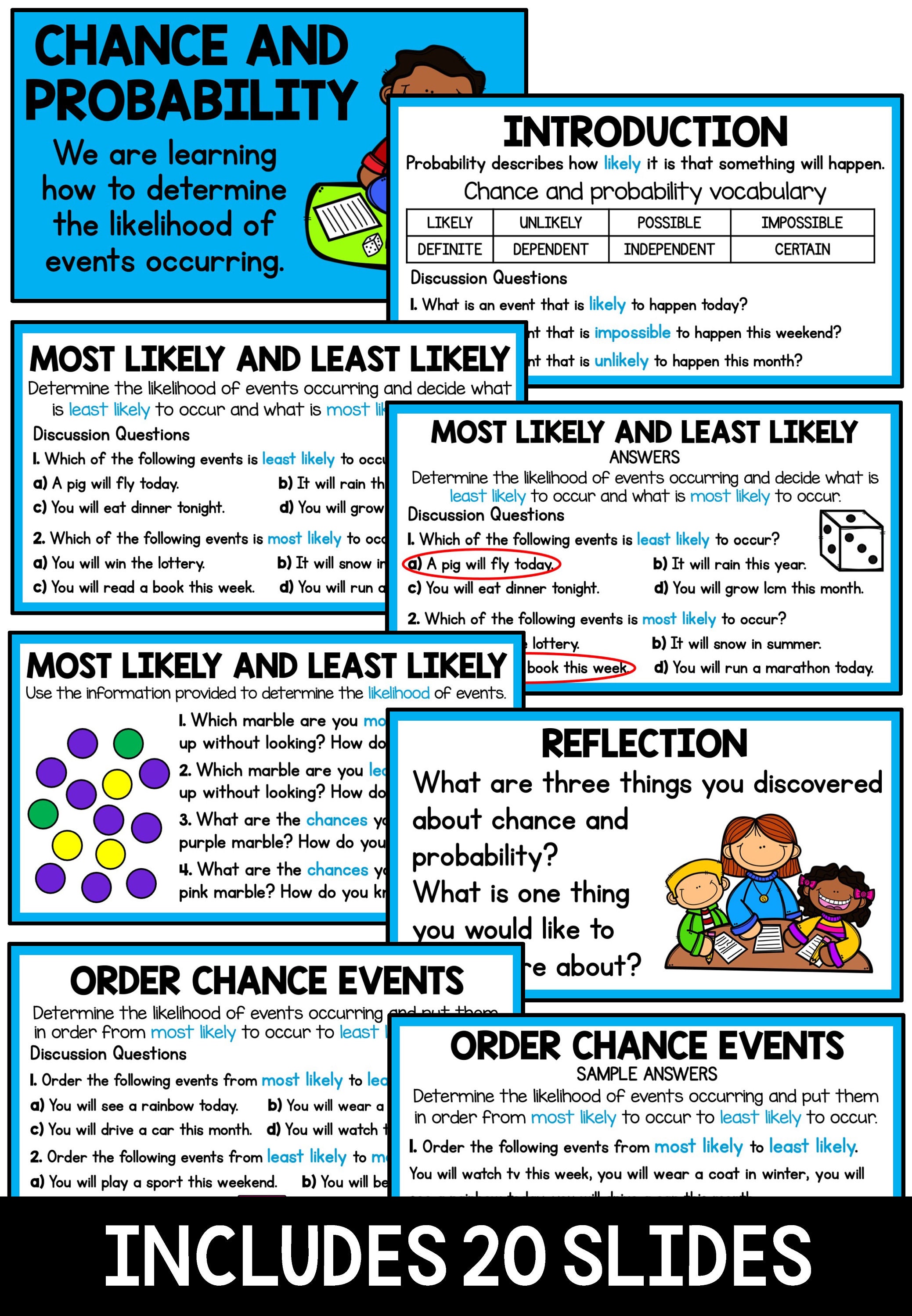 Chance and Probability - Teaching Powerpoint Presentation - Etsy