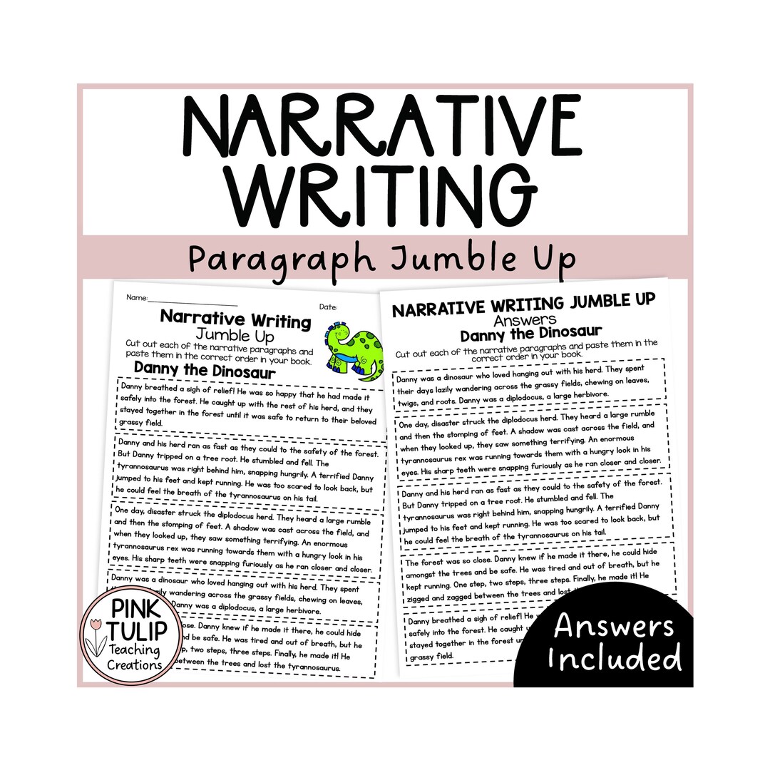 Narrative Writing - Paragraph Jumble Up - Etsy
