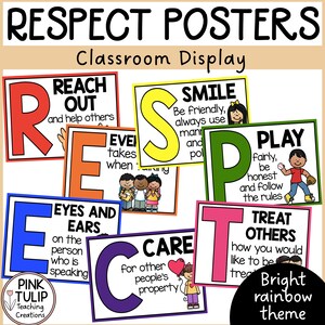 Respect Acrostic Poem Poster Set - Classroom Decor - Etsy