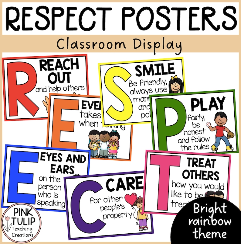 Respect Acrostic Poem Poster Set - Classroom Decor - Etsy